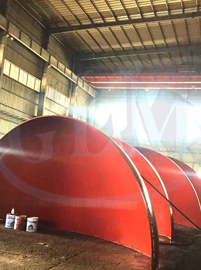 PED 300MM 1.5M Semi Elliptical Head Pressure Vessel Dished Ends Dome ...