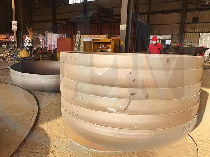 Cold Formed 10mm 89mm PED Semi Elliptical Head Dimensions Asme Ellipsoidal