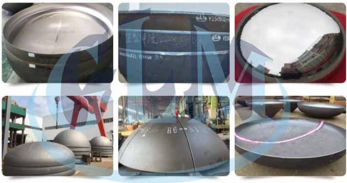 Cold Formed 10mm 89mm PED Semi Elliptical Head Dimensions Asme Ellipsoidal