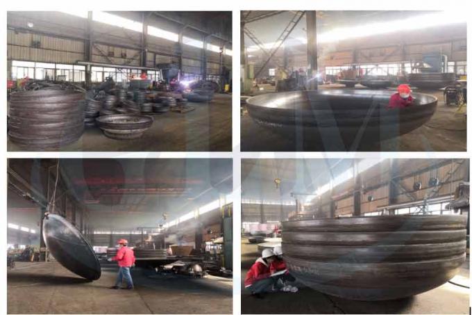 SS316L 2mm Asme Dished Ellipsoidal Dish End Dimensions Pressure Vessel 2 1