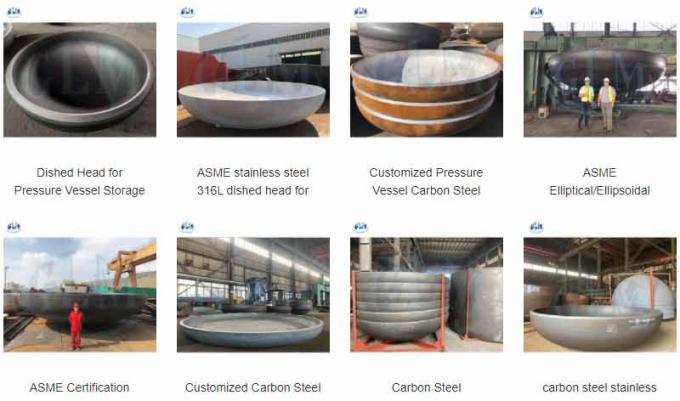 PED Asme Ellipsoidal Head Dimensions Crown Radius 89mm Torispherical ...