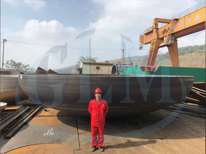 Carbon Steel Elliptical Dished Heads 3500mm Diameter 20mm Thickness