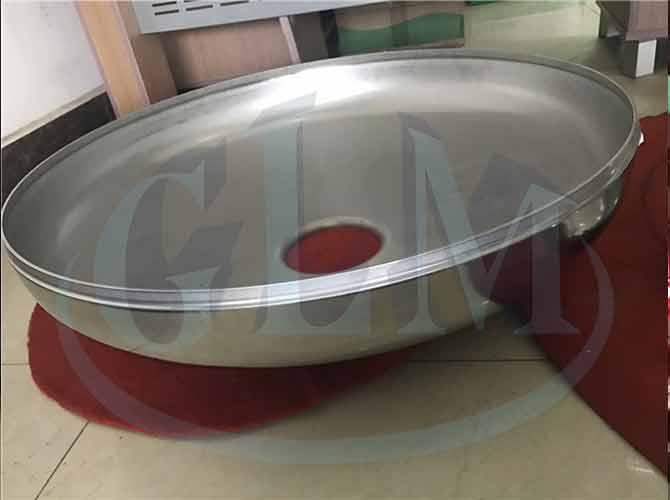 SS304 Torispherical Dish Head with Diameter of 1500mm and Thickness of 5mm