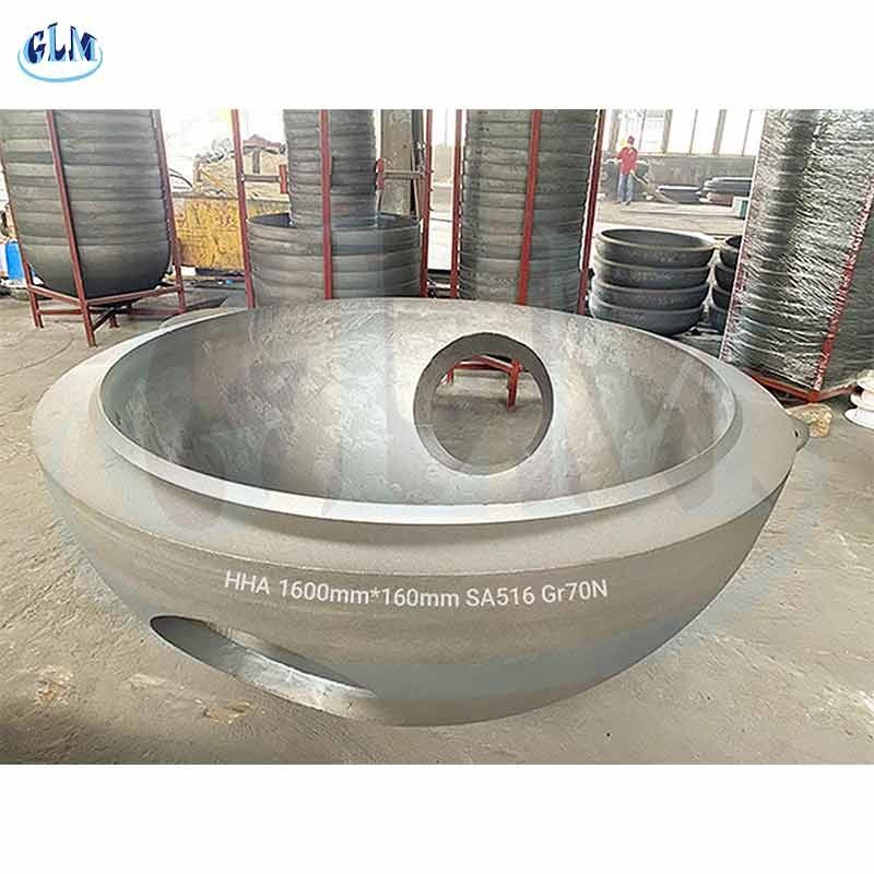 SA516 Gr70N 500mm Torispherical Dished Head Types Of Dish End In ...
