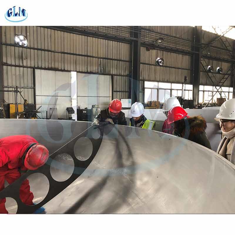 3550mm Dimater 20mm Thickness 2:1 Semi Elipsoidal Dish End For Water ...