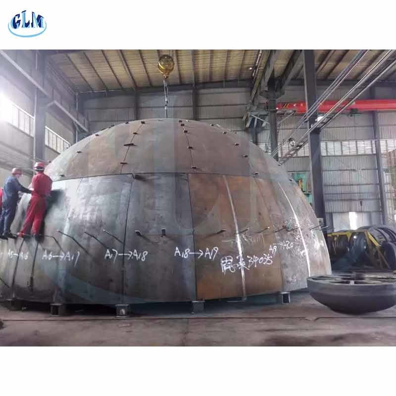 Larger Specification Segmented Hemispherical Tank Head 32mm Thickness