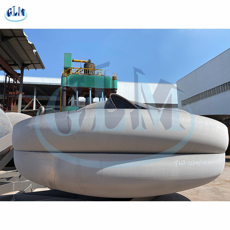 SS304 Torispherical Dish Head with Diameter of 1500mm and Thickness of 5mm
