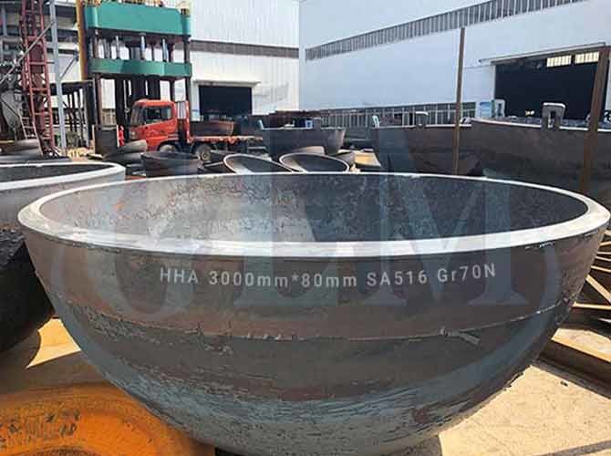 Carbon Steel Ellipsoidal Dished Seal Head End Cap For Pressure Vessel Caps