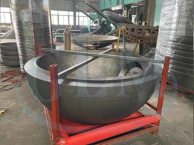 Q235B SS304 800mm Hemispherical Tank Heads Forming Steel Hemisphere