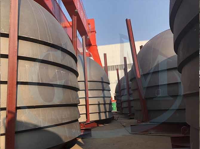 SA516 Gr70N 1100 X 80mm Dish Ends For Pressure Vessel Dome End Cap Dish ...