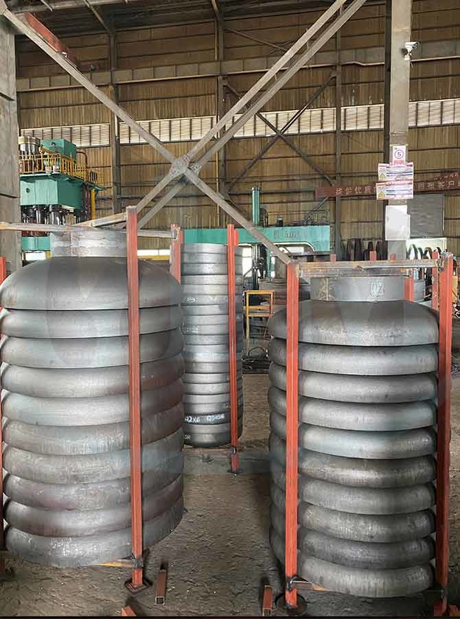 89mm SS304 SS316 Stainless Steel Dish Head Torispherical Head For Pipe ...